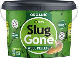 Vitax Slug Gone Natural & Organic Wool Pellets 10L Tub
